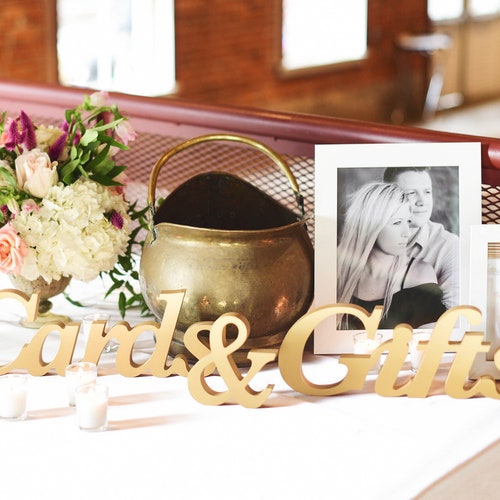 Wedding Cards Sign for Card and Gift Table Wooden Cutout or | Etsy