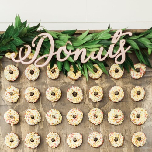 Donut Wall Sign for Wedding or Party Decor Dessert Table - Etsy Canada