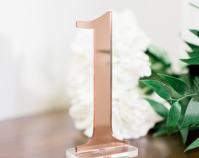 Acrylic Table Numbers Clear Table Numbers Wedding Table - Etsy