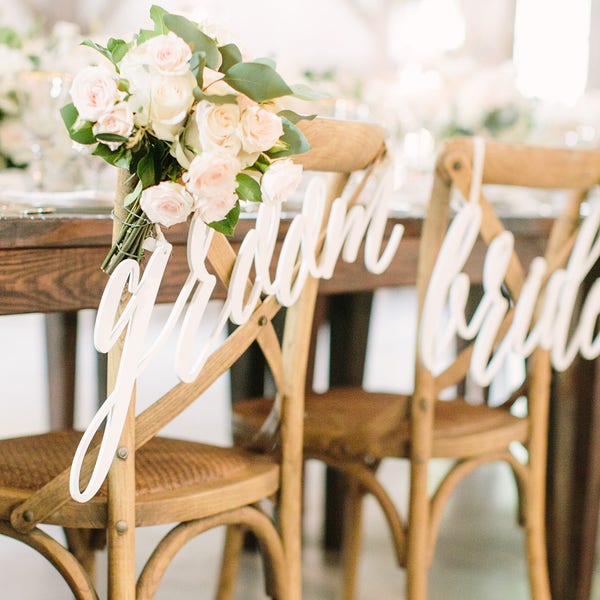 Bride Groom Chair - Etsy