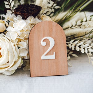 Eclectic Arch Table Number Sign for Wedding Centerpiece Mixed Media ...