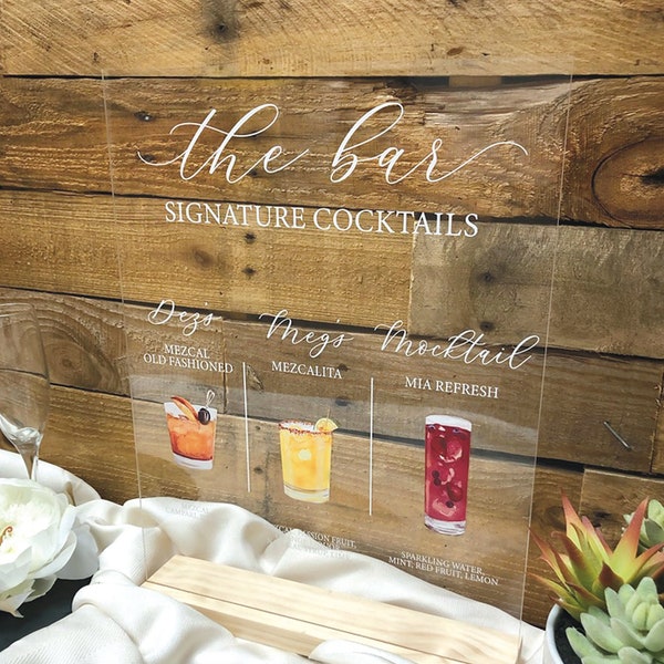 Custom Drink Sign - Etsy