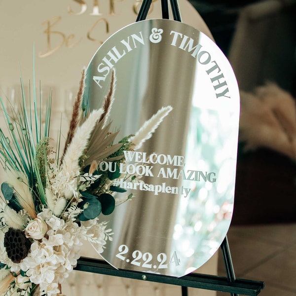Mirror Welcome Sign - Etsy