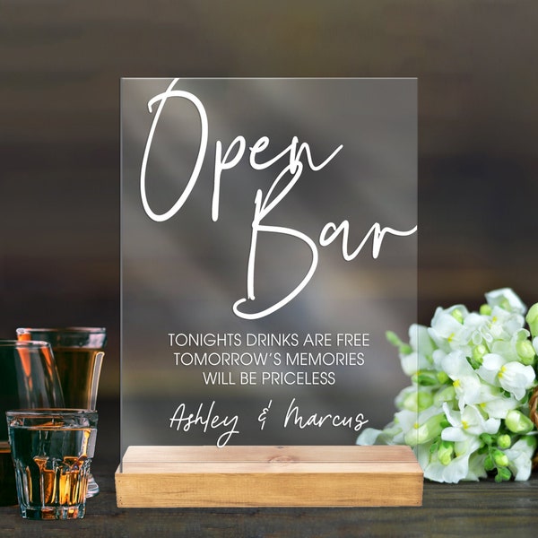 Bar Wedding Sign - Etsy