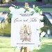 Fairytale Wedding Welcome Sign Castle White Acrylic Elegant Wedding ...