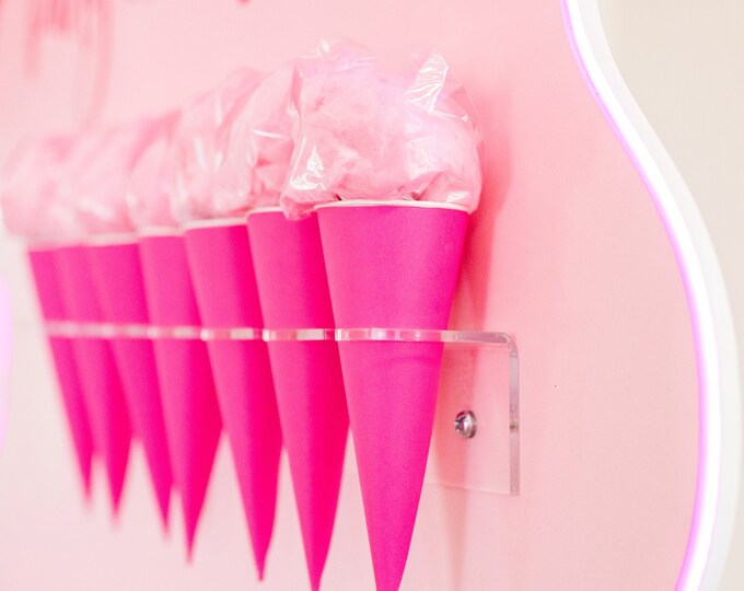 Favor Wall Shelves DIY Acrylic Shelf Party Display Wedding Wine or Cone ...