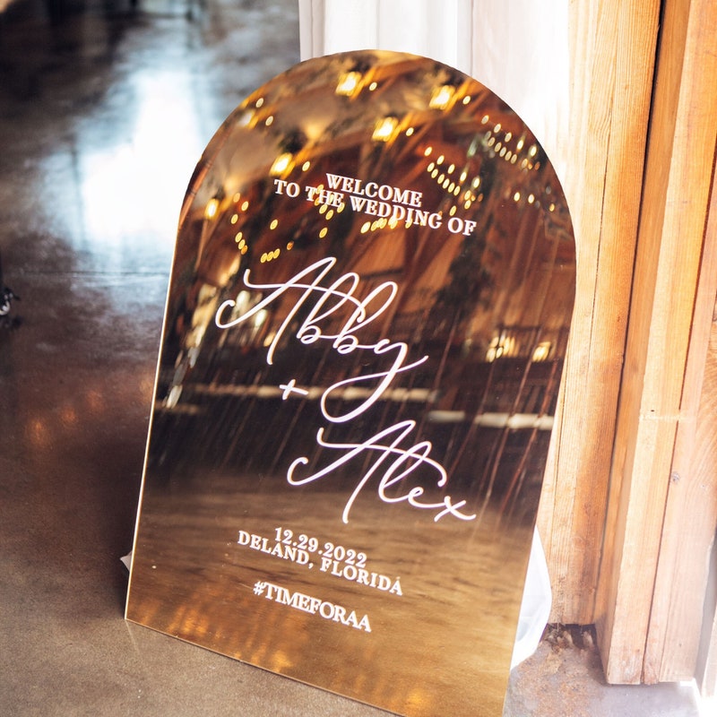 Mirror Welcome Sign - Etsy