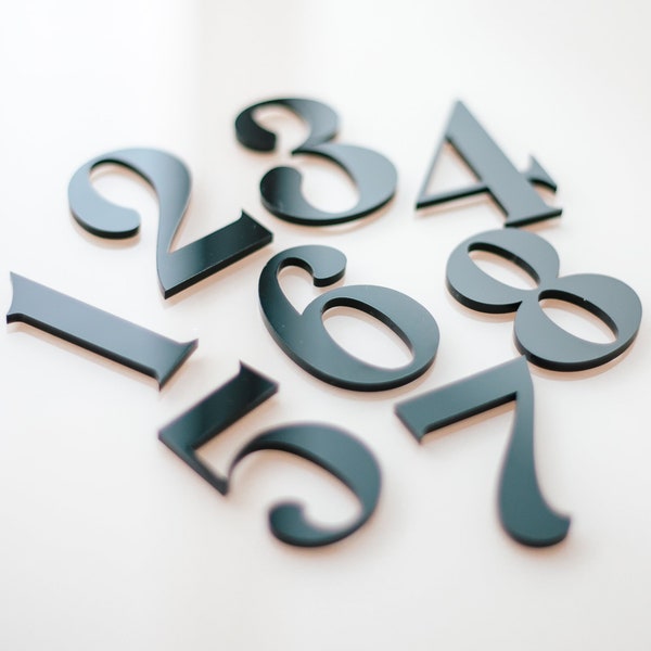 Acrylic Numbers - Etsy