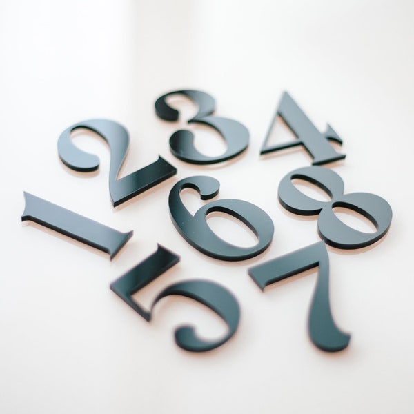 Acrylic Numbers - Etsy