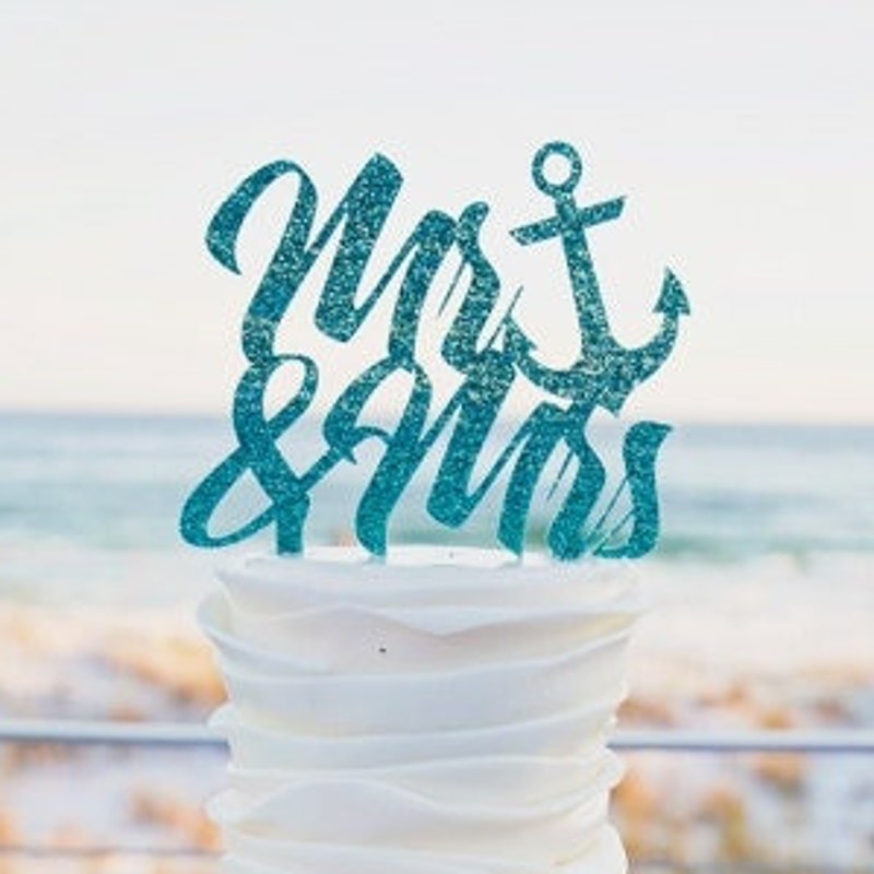 Anchor Cake Topper - Etsy