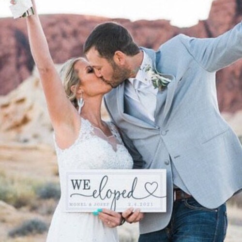 Wedding Announcement Sign Personalized Elopement Sign - Etsy