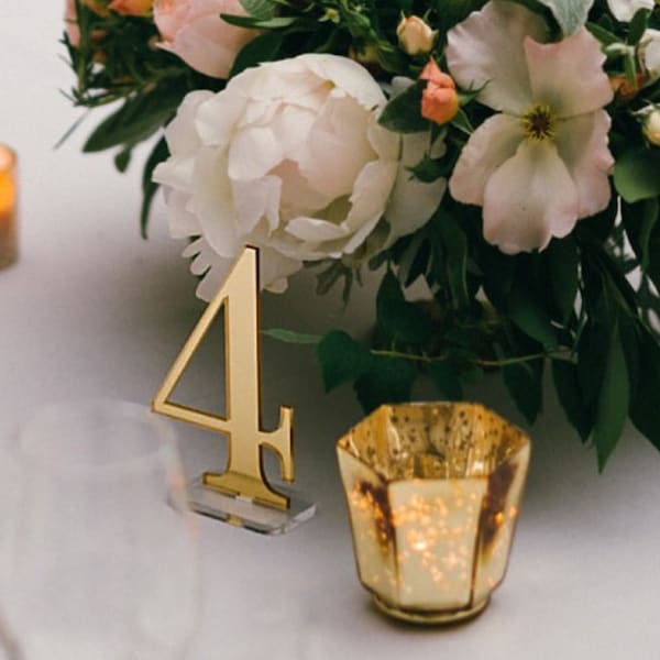 Acrylic Table Numbers Wedding - Etsy