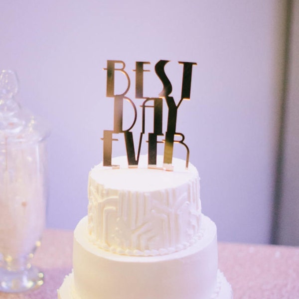 Art Deco Cake Topper - Etsy