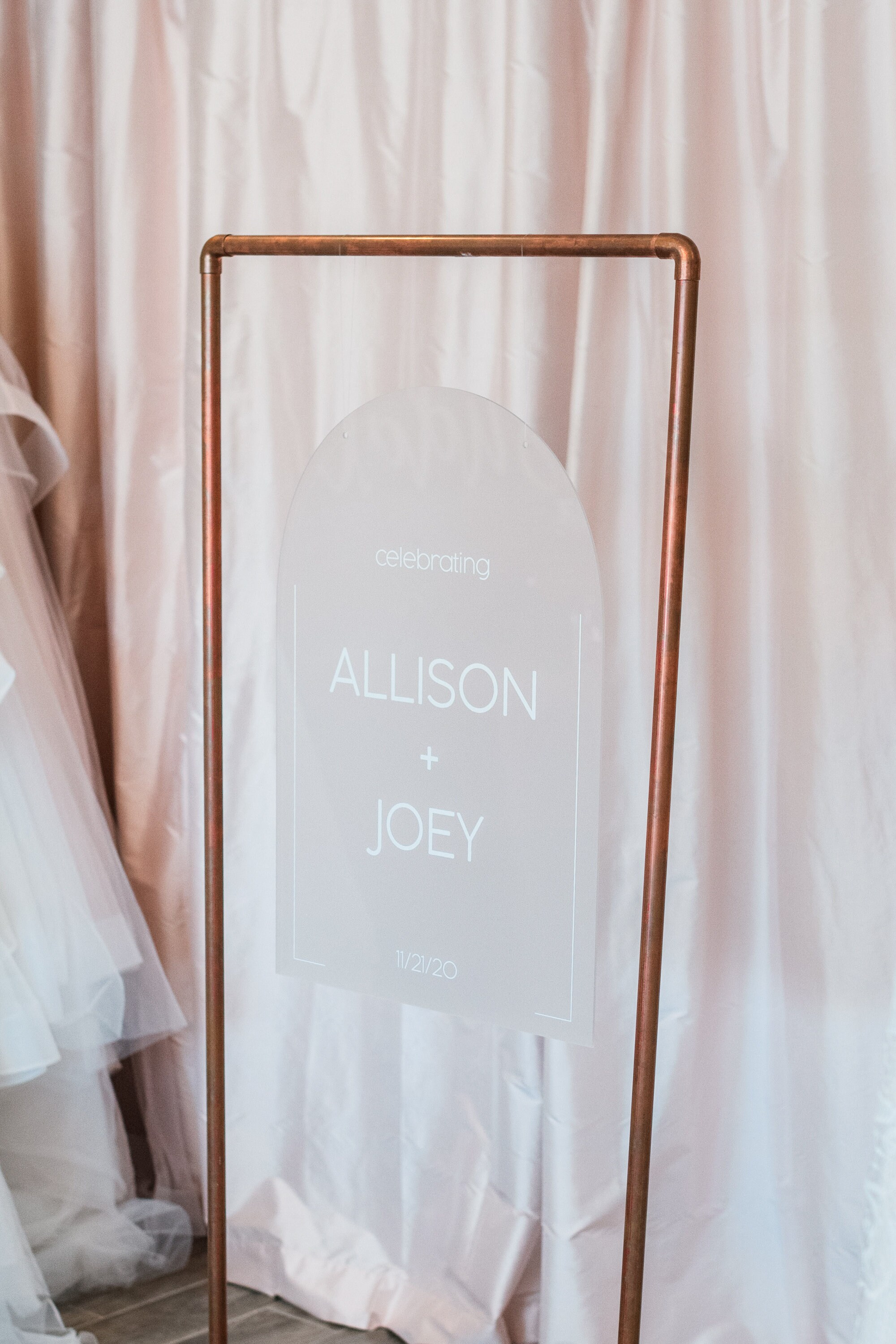 Wedding Welcome Sign Frosted Acrylic Arch Shape Wedding Sign | Etsy