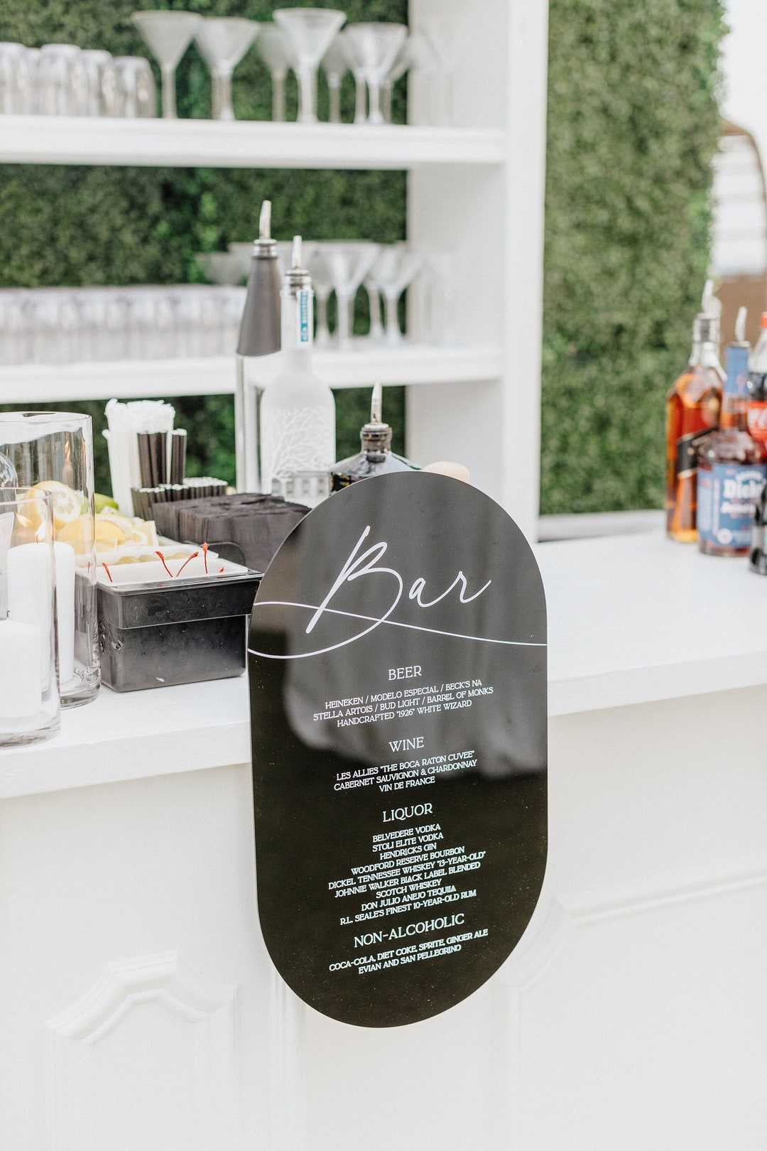 Floating Bar Menu Sign Wedding Bar Sign Drinks Menu Sign for Wedding ...