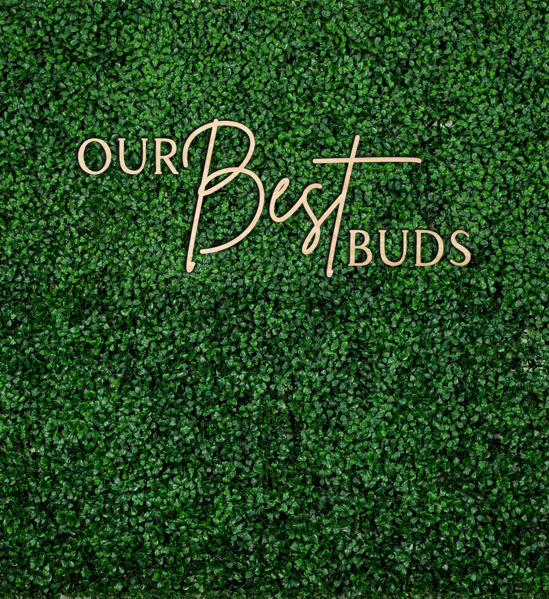 Our Best Buds Letters for Wedding Wall, Wooden Letters for Seating ...