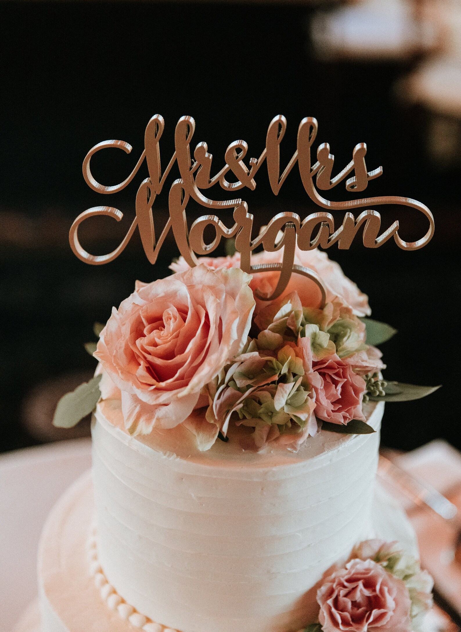 Personalized Name Wedding Cake Topper Wedding Decor, Cake Topper With ...