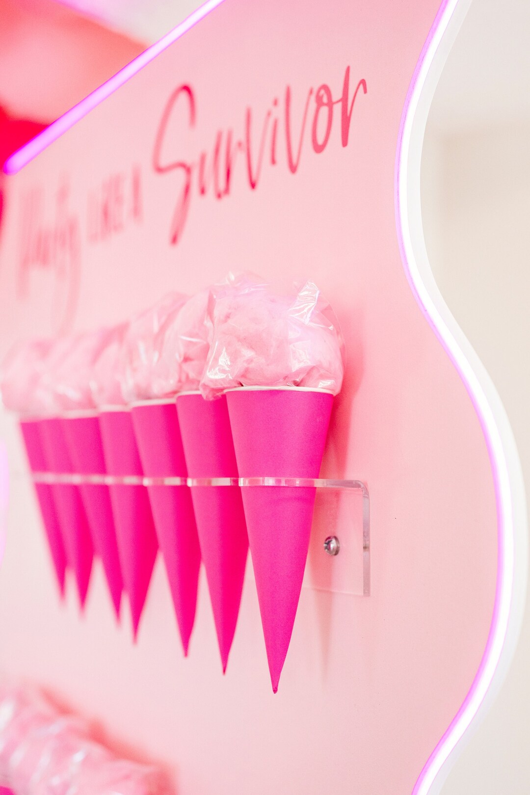 Favor Wall Shelves DIY Acrylic Shelf Party Display Wedding Wine or Cone ...