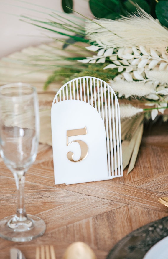 Wedding Arch Table Numbers Wedding Midcentury Modern Party - Etsy