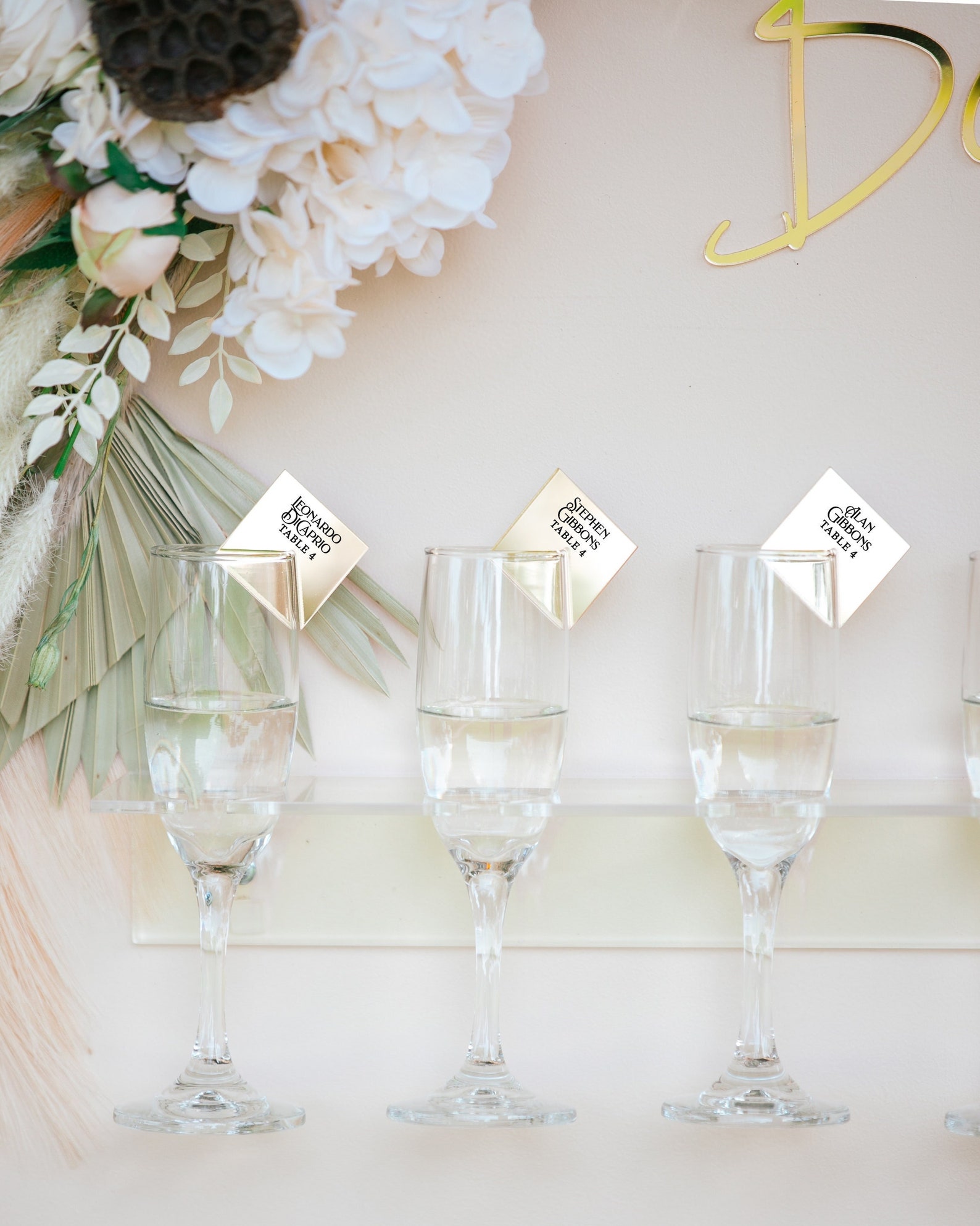 Favor Wall Shelves DIY Acrylic Shelf Party Display Wedding Wine or Cone ...