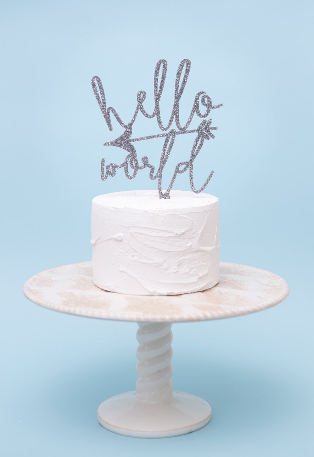 Baby Shower Cake Topper Hello World Cute Baby Shower Cake Topper Baby ...