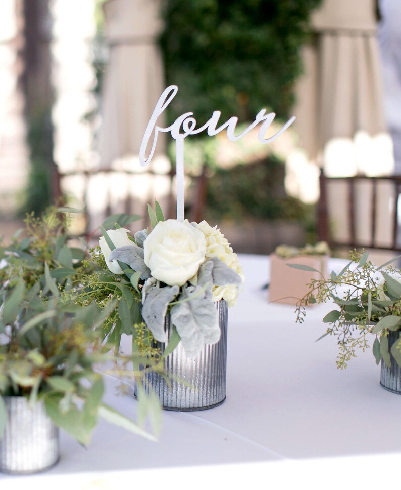 Table Number Sticks for Wedding Wooden for Table Number Wood - Etsy