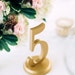 Wedding Gold Table Numbers Rustic Wedding Decor, Romantic Gold Wedding ...