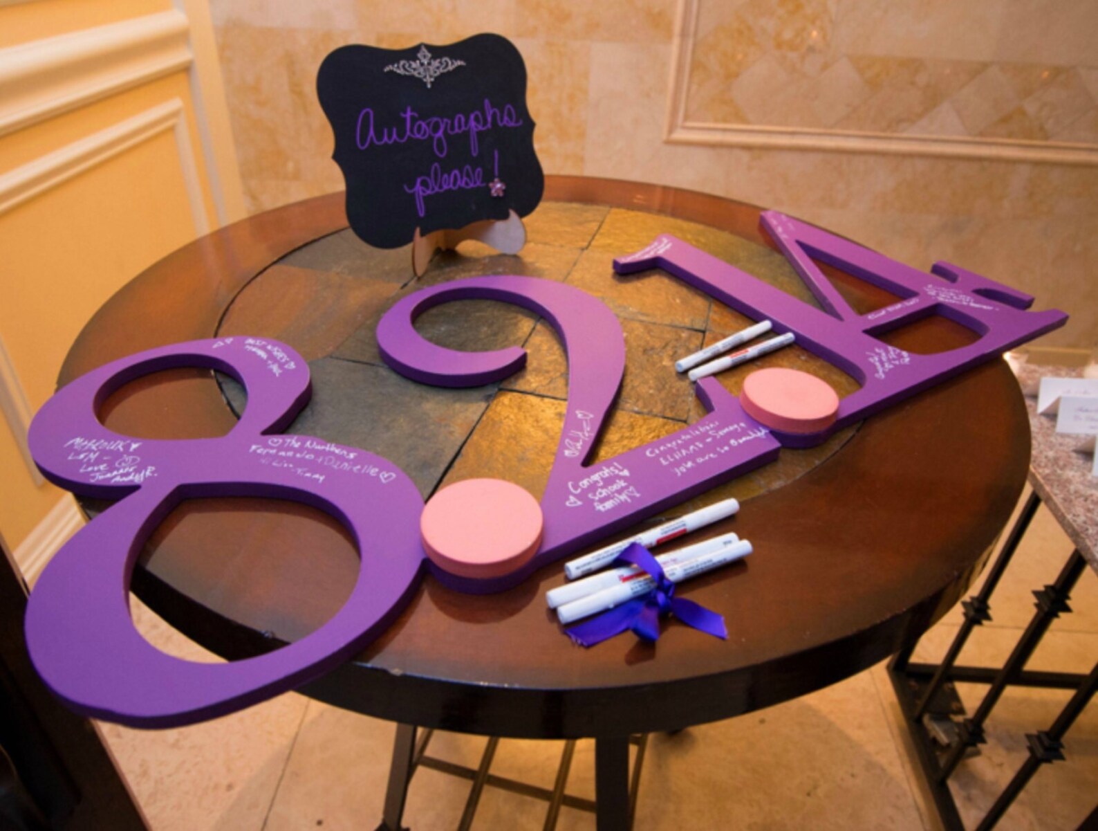 Large Wedding Date Sign as Photo Prop or Guest Book | Etsy