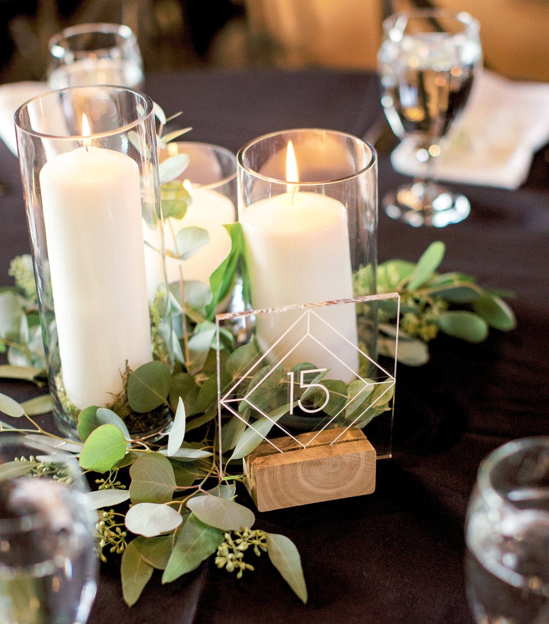 Acrylic Table Numbers Clear Table Numbers Wedding Table Numbers Clear ...
