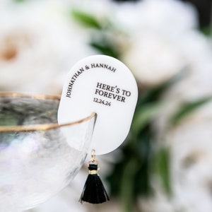Luxury Drink Tags Place Cards With Tassels Drink Tags Wedding or ...