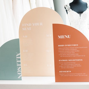 Wedding Sign Bundle Arched Modern Boho Wedding Signs Name - Etsy