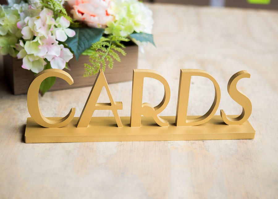 Vintage Wedding Cards Sign for Table Great Gatsby Style | Etsy