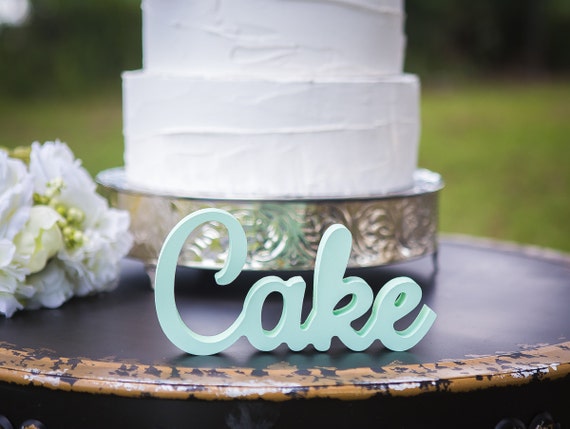 Cake Sign for Wedding Cake Table Cake Table Sign Gold | Etsy