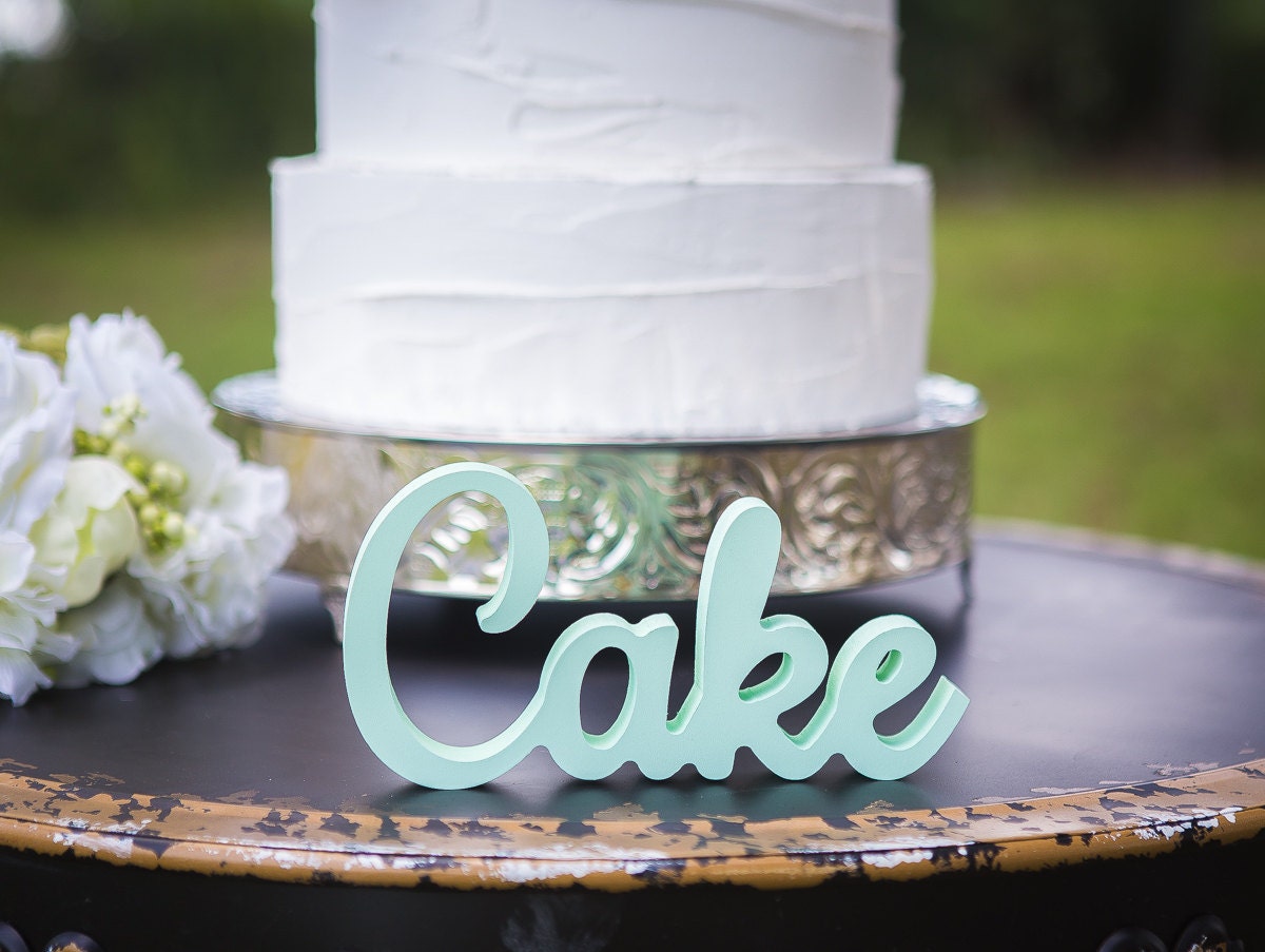 Cake Sign for Wedding Cake Table Cake Table Sign Gold | Etsy