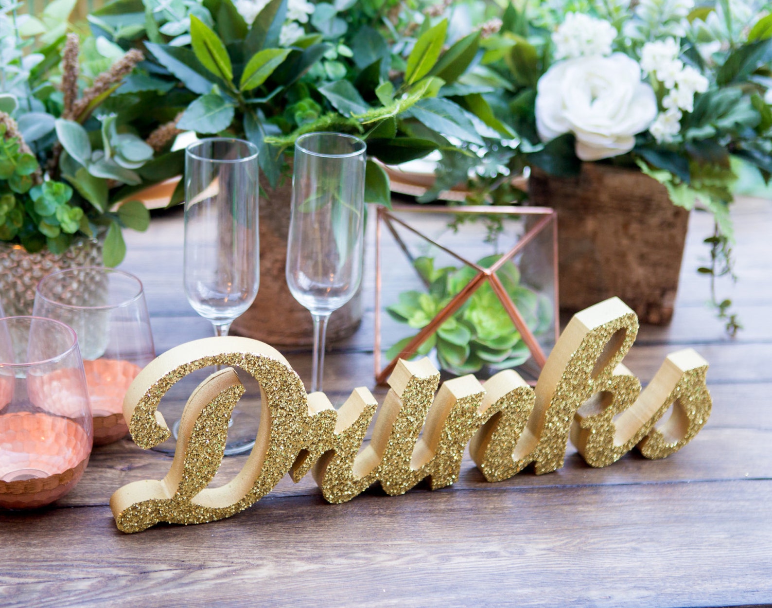 Drinks Table Sign for Wedding Table or Party Decor Wedding | Etsy