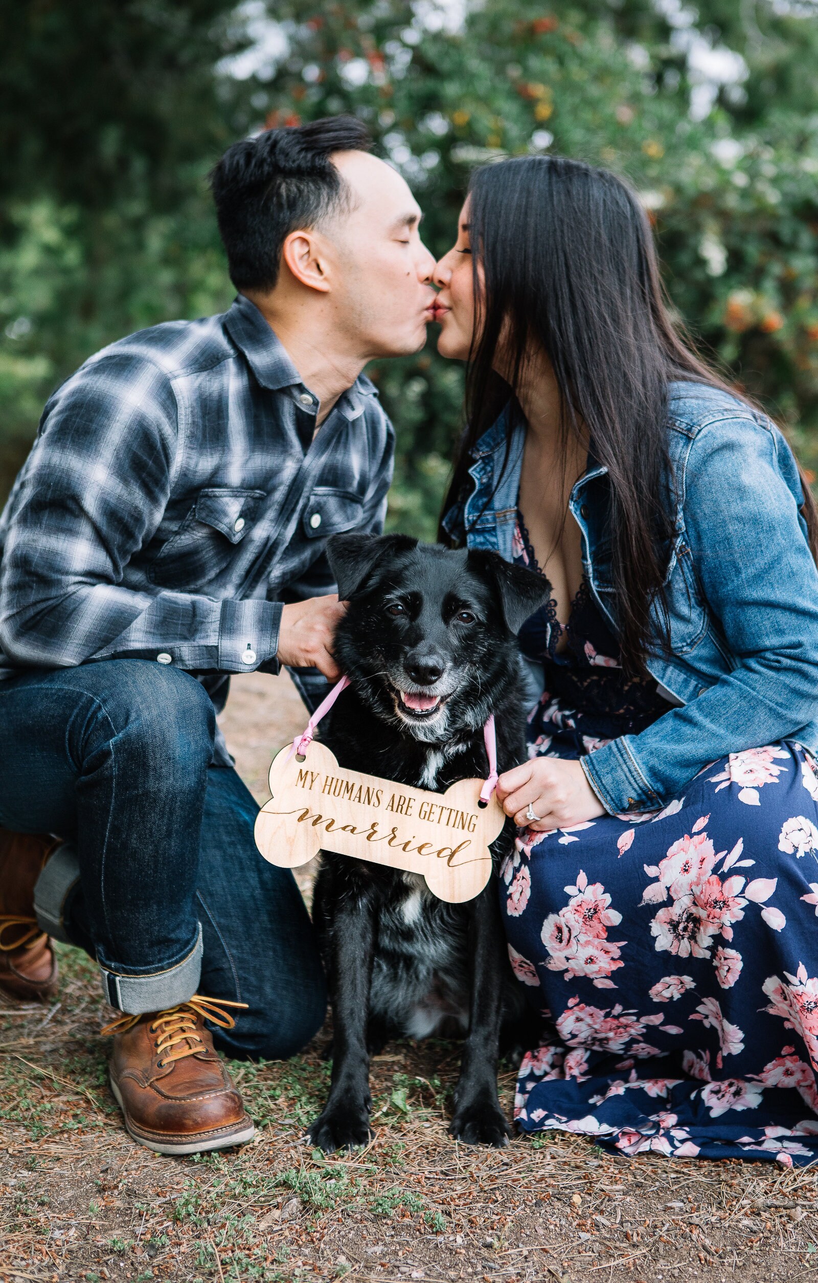 Pet Sign for Engagement Save the Date Photography - Dog Save the Date ...
