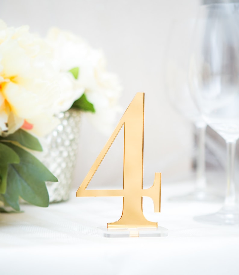 Table Numbers Table Numbers Wedding Party or Event Rose Gold - Etsy