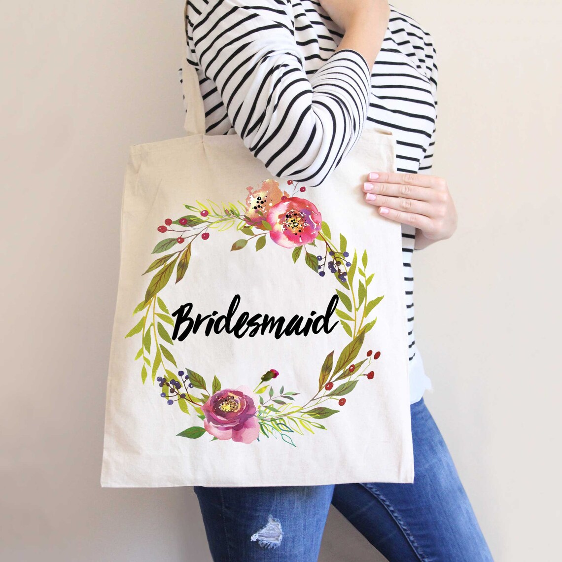 Wedding Bridal Party Tote Bags Bridesmaids Gifts for Bride and - Etsy