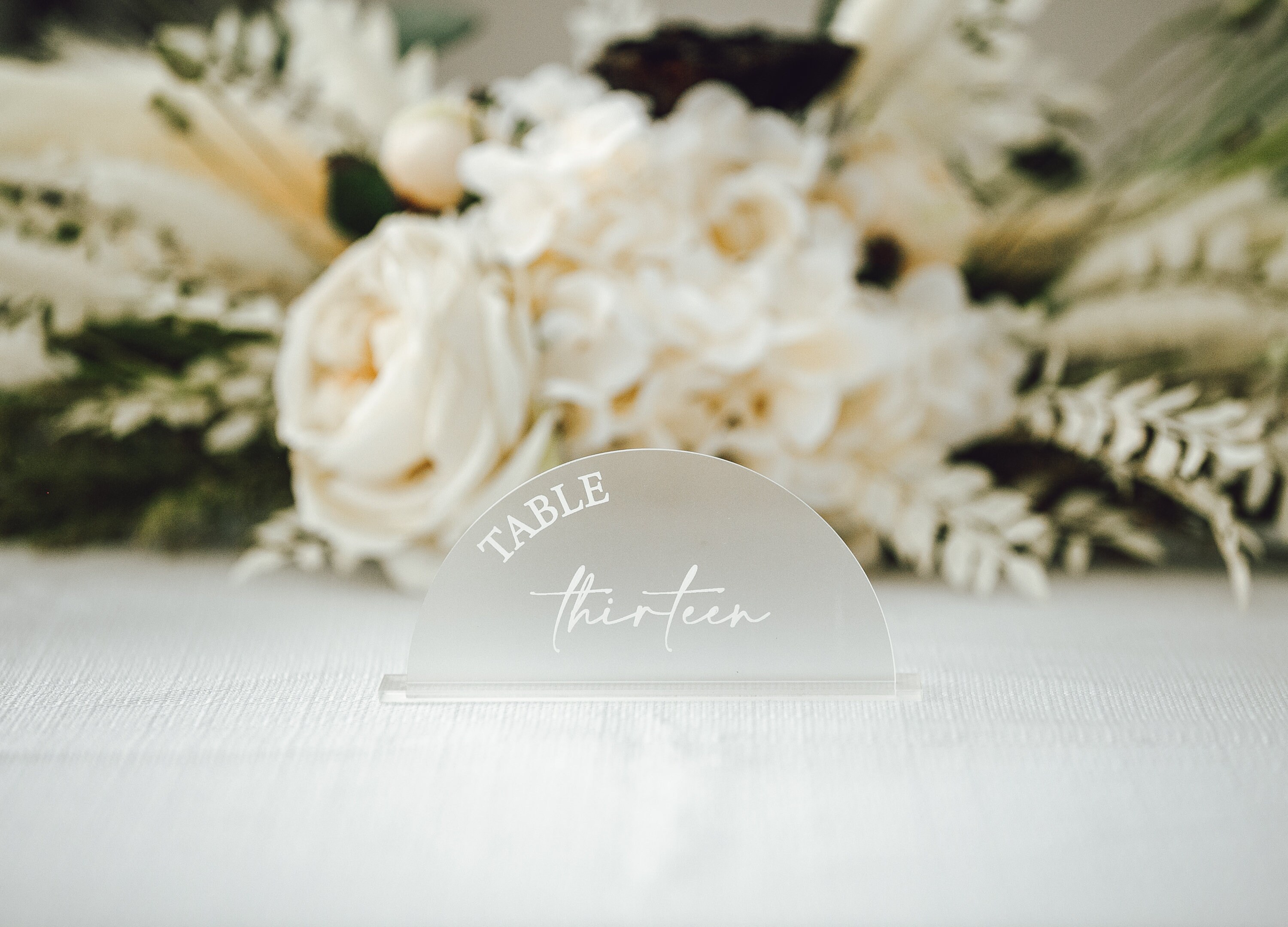 Frosted Arch Wedding Table Number Sign for Wedding Centerpiece - Etsy