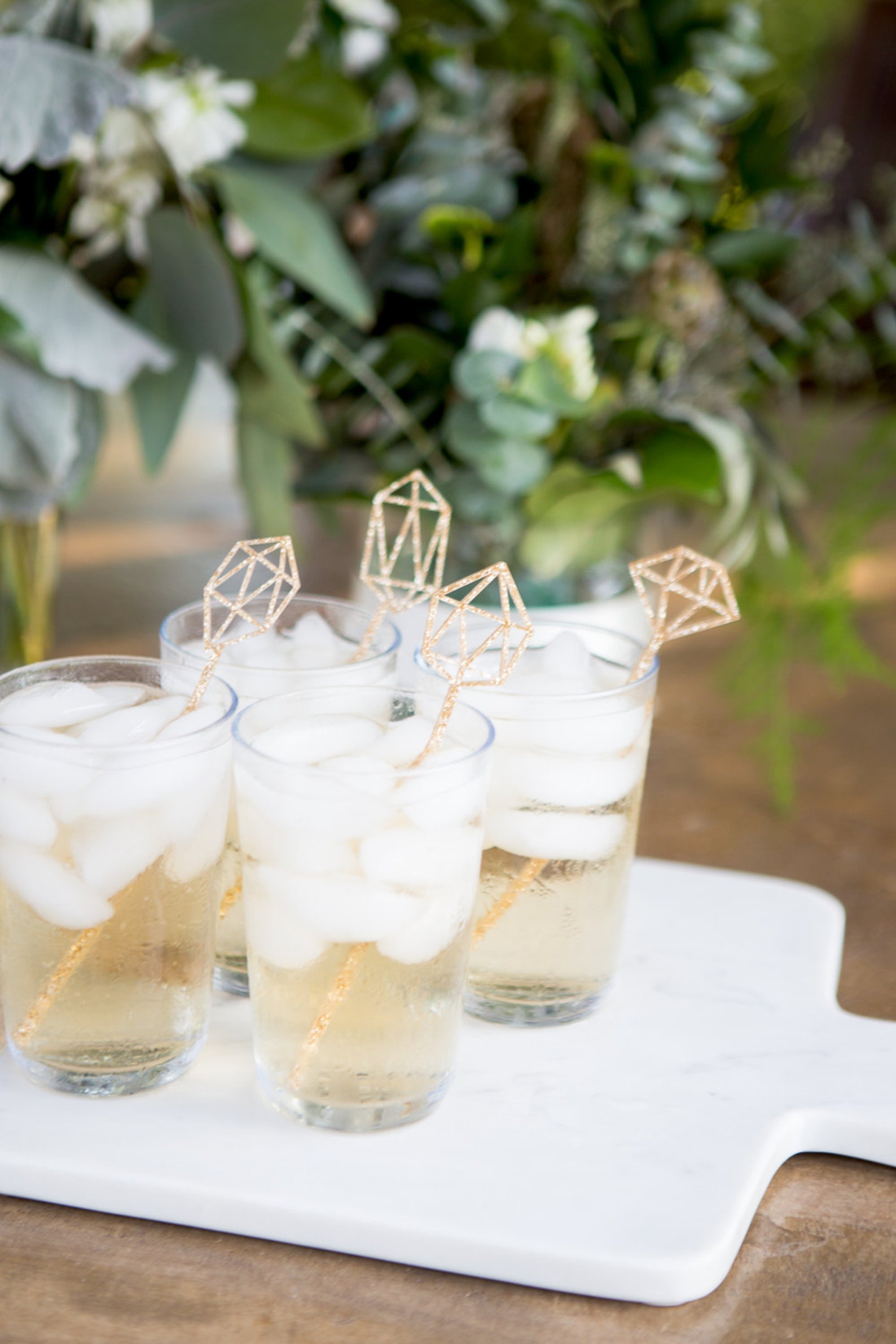 Gemstone Stir Sticks, Engagement Bachelorette Bridal Shower Party Drink ...