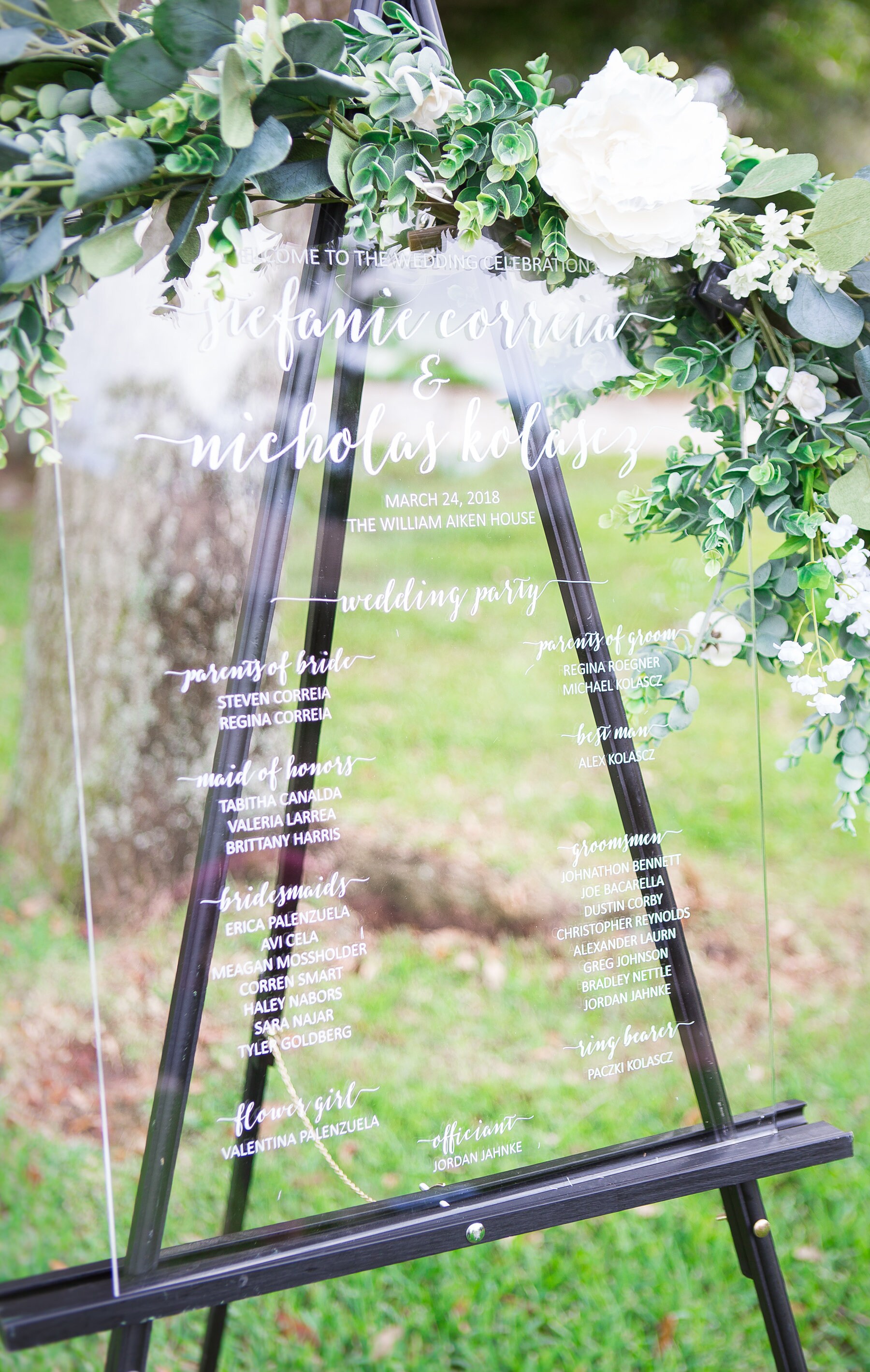 Custom Wedding Party Sign Wedding Program Sign for Ceremony | Etsy