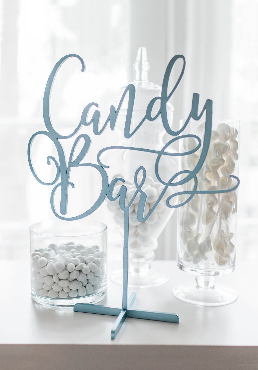 Candy Bar Sign for Wedding Dessert Table Standing or Gold & | Etsy