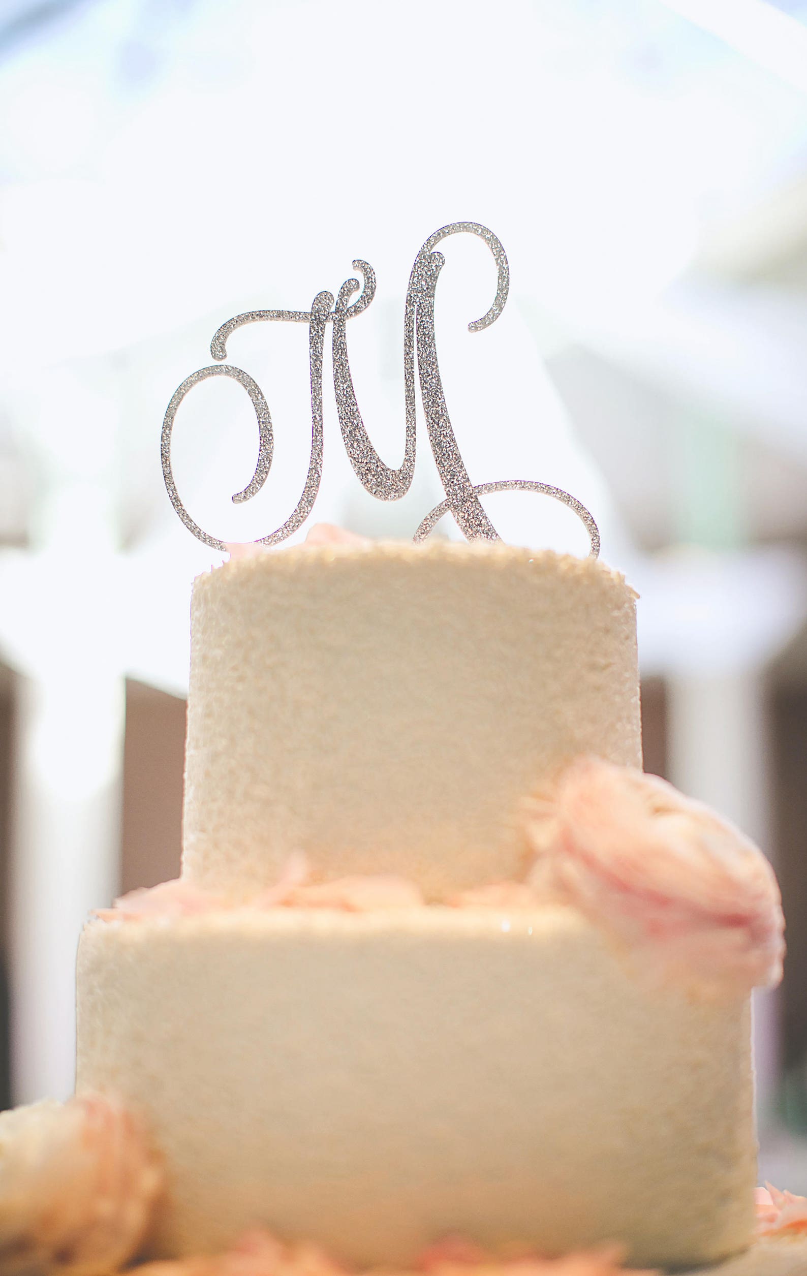 Cake Topper Letter Wedding Cake Topper Monogram Cake Topper - Etsy