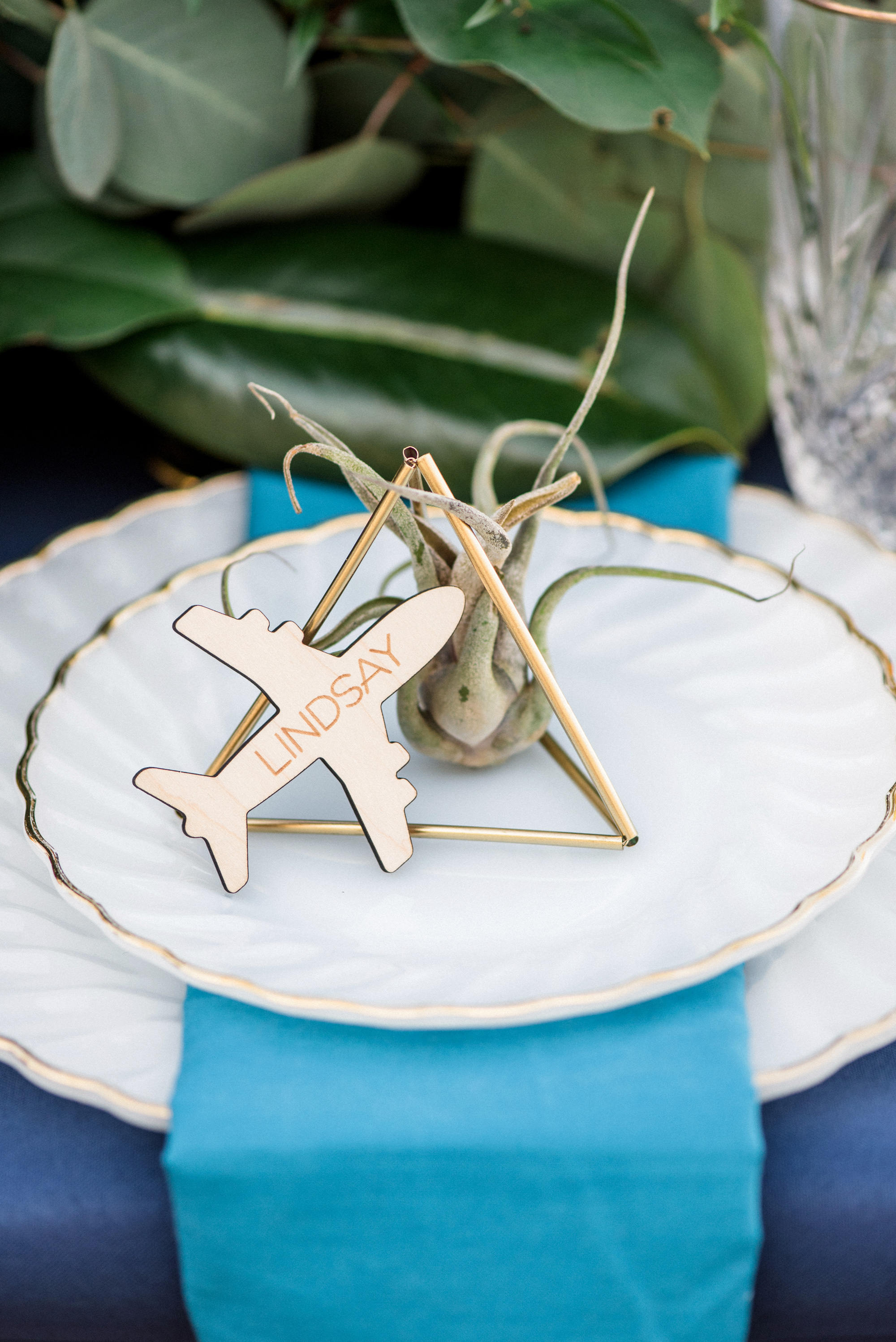 Airplane Place Cards for Wedding or Party Wooden Engraved - Etsy