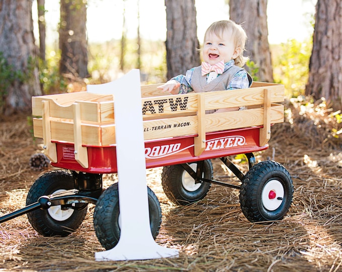 7 Sign Photo Prop for Seventh Birthday Photos for Kids Wooden Number ...