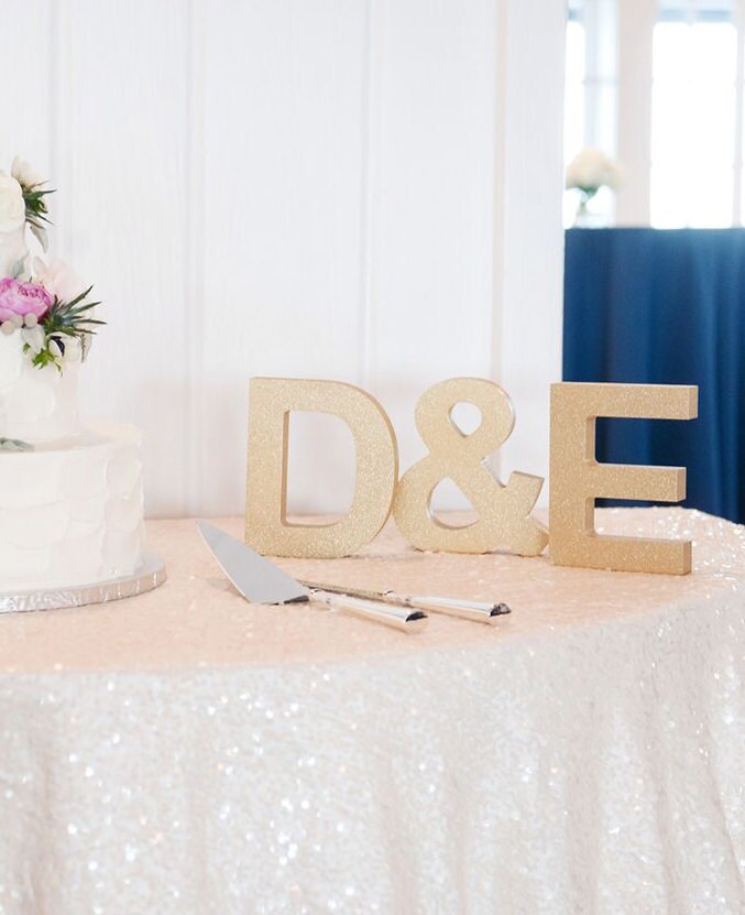 Wood Initial Letters Freestanding Wedding Signs Personalized - Etsy