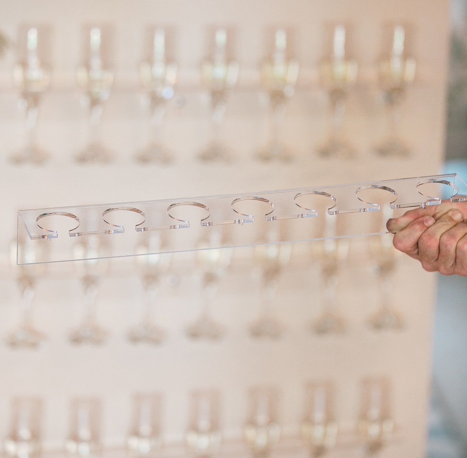Favor Wall Shelves DIY Acrylic Shelf Party Display Wedding Wine or Cone ...