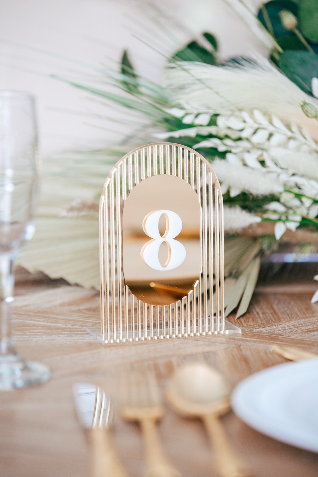 Wedding Midcentury Arch Table Numbers Wedding Modern Party Event Decor ...