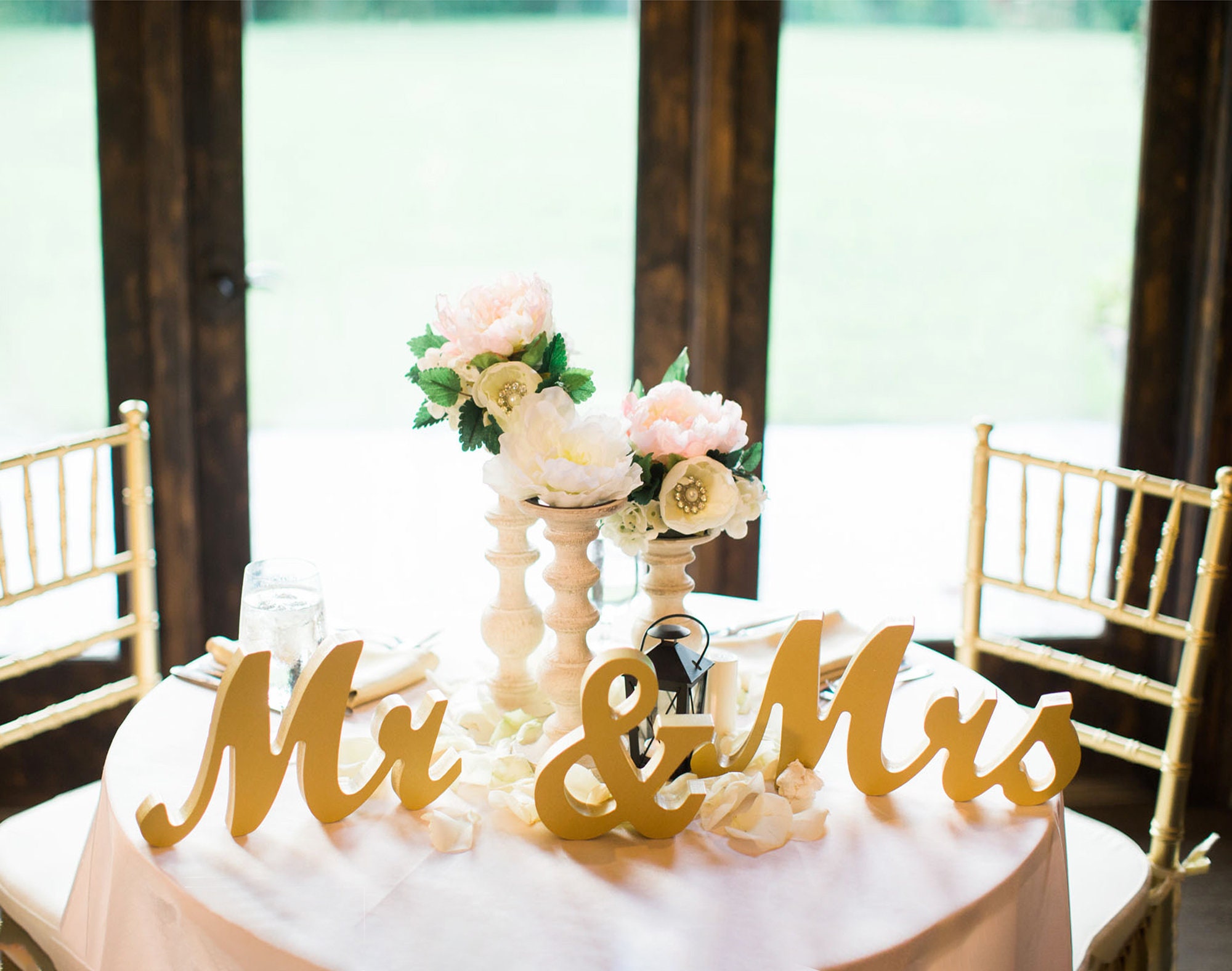 Mr and Mrs Sign for Wedding Table Decor Mr and Mrs Letters | Etsy