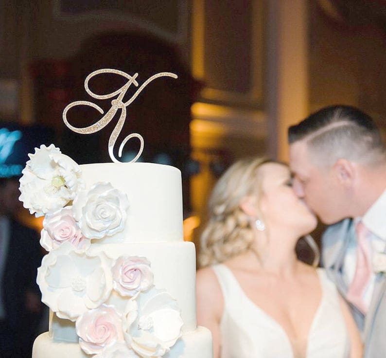 Cake Topper Letter Wedding Cake Topper Monogram Cake Topper - Etsy
